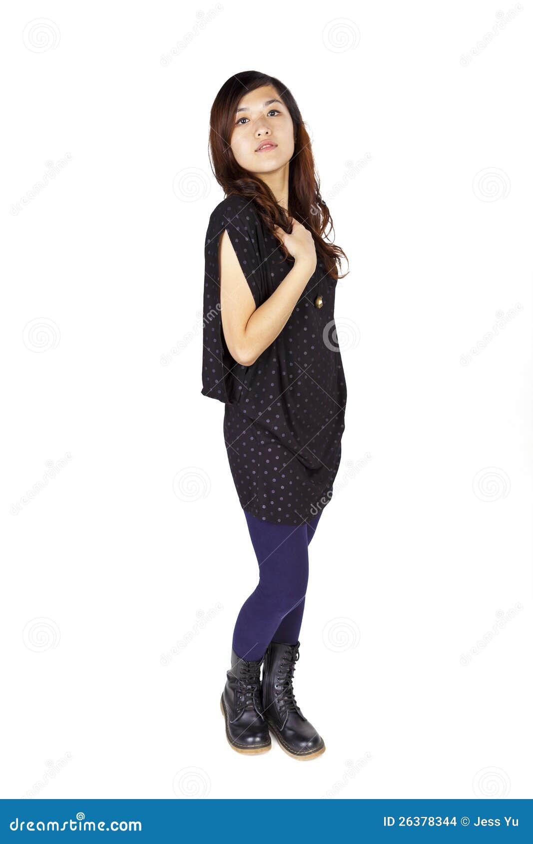 Cool asian woman stock photo. Image of attractive, full - 26378344