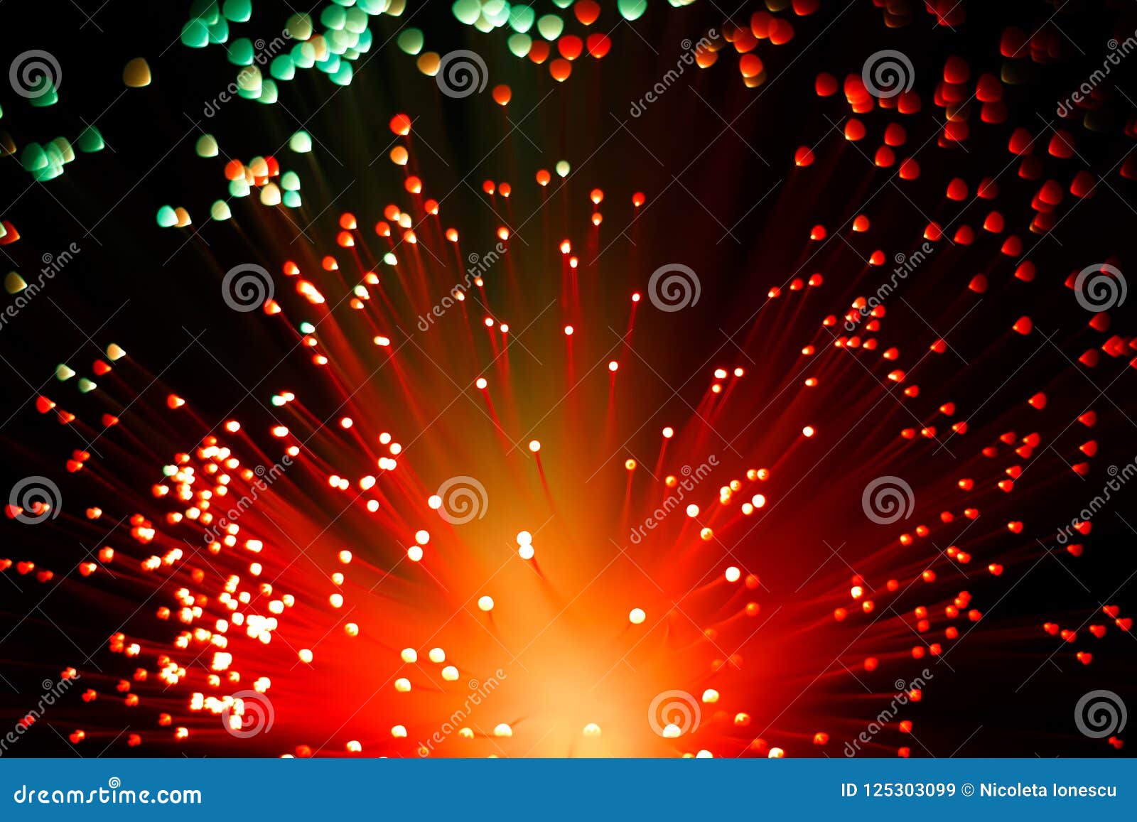 Abstract Creative Optic Fiber Lamp Background Stock Illustration ...