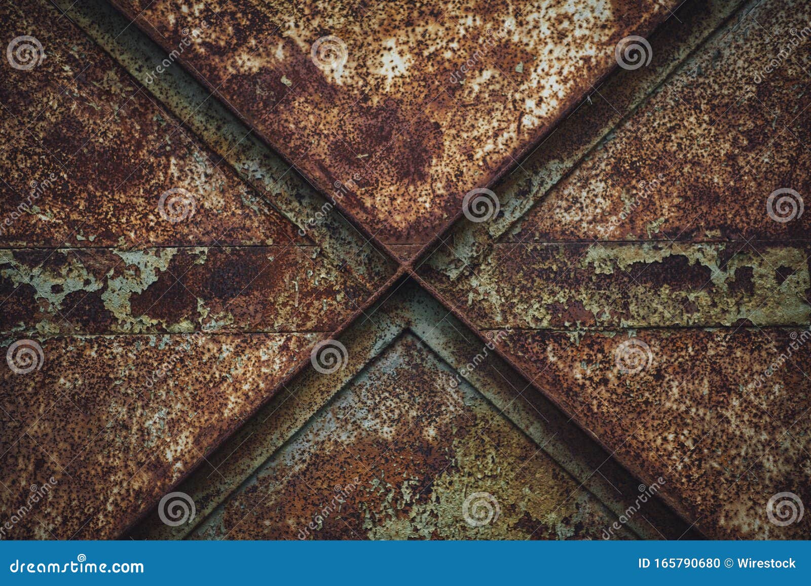 Cool Background of an Old Rusty Gate with Interesting Textures Stock ...