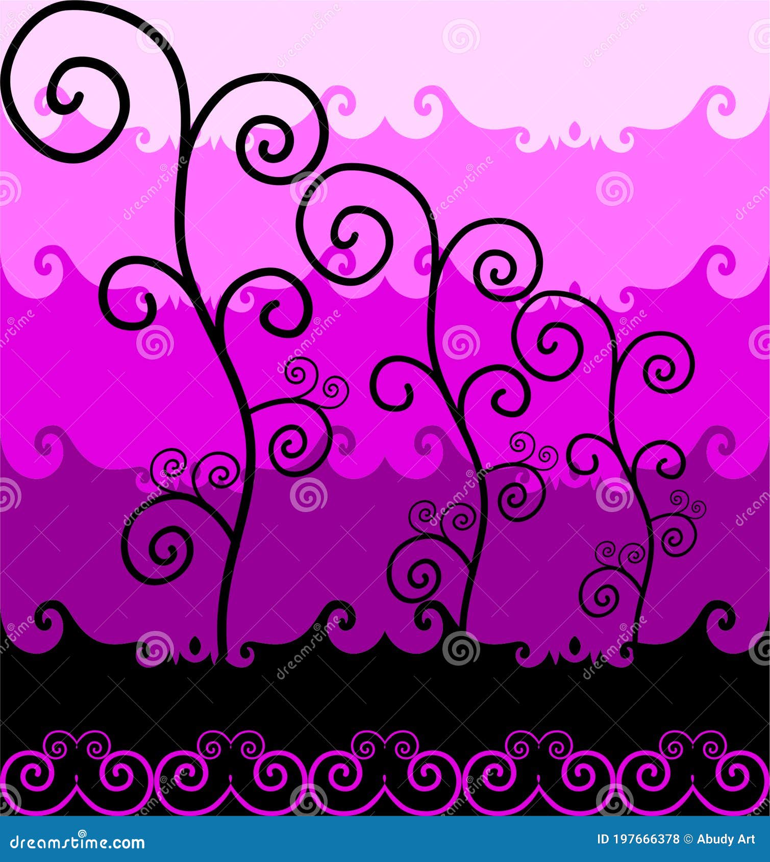 COOL BACKGROUND of VIOLET COLORFUL GRADATION TREE VECTOR with BATIK ...