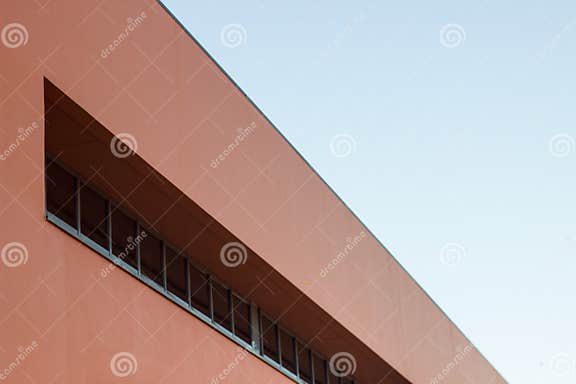 Orange Building Background Align Stock Image - Image of buildings ...