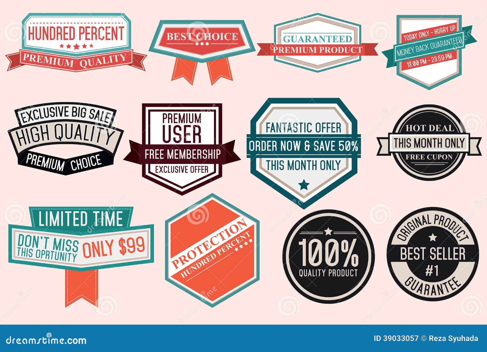 6 Cool Badges stock illustration. Illustration of retro - 39033057