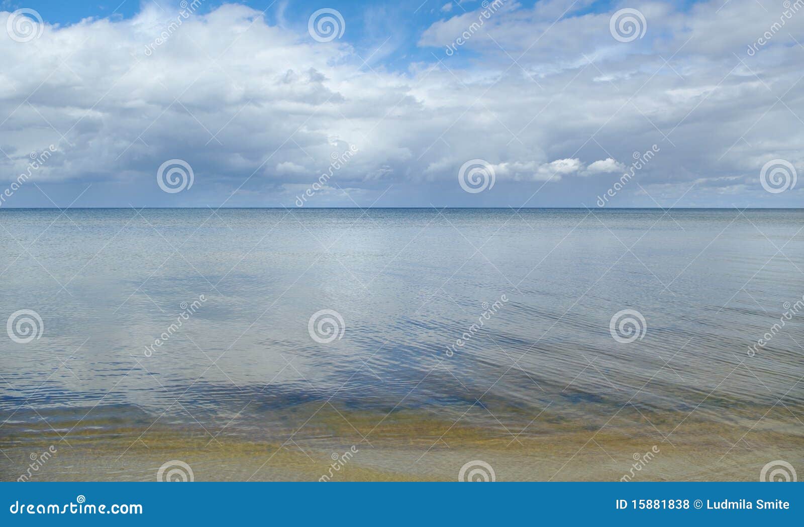 Cool Baltic sea. stock photo. Image of cloud, wide, cool - 15881838