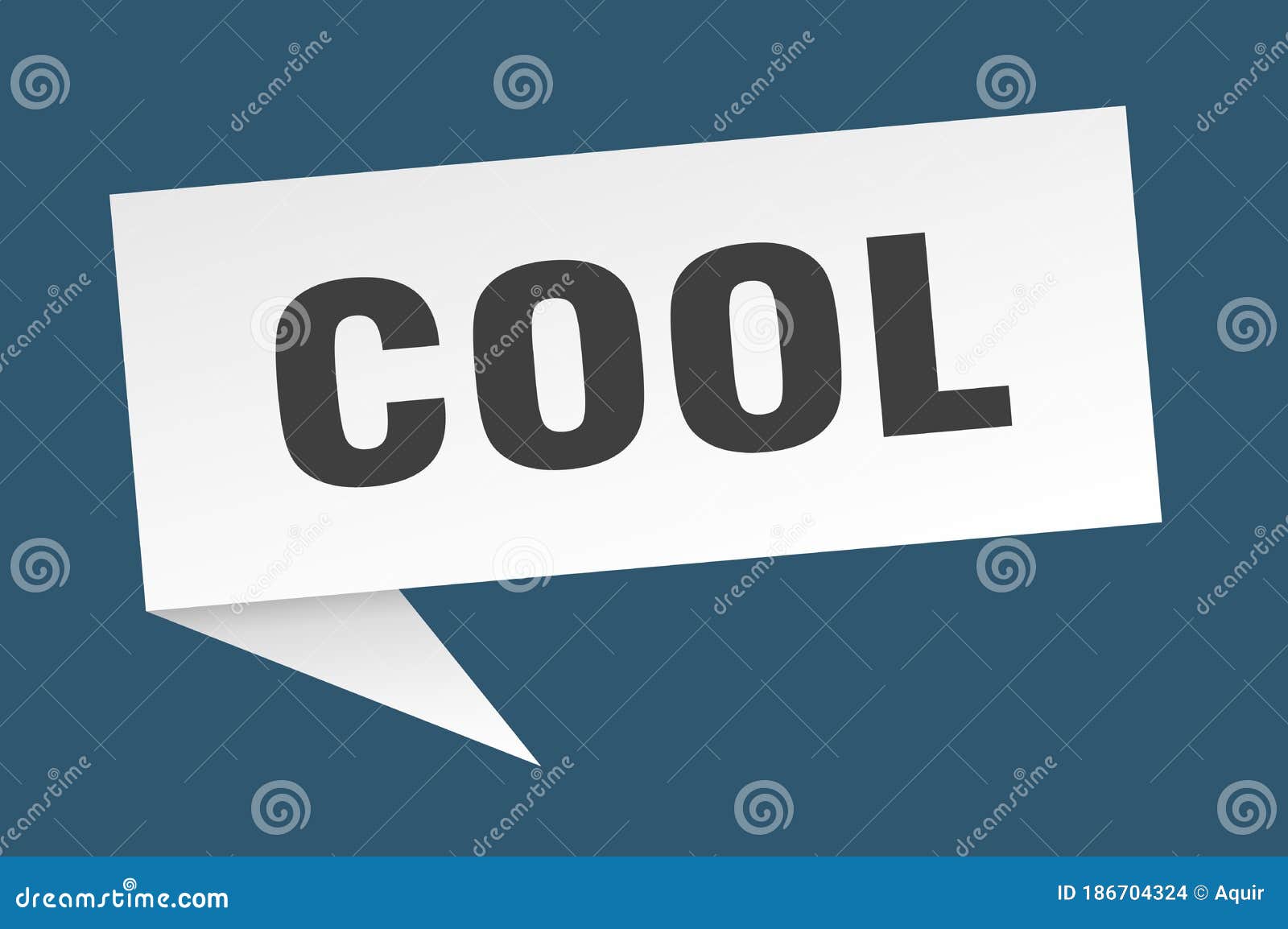 Cool Banner. Cool Speech Bubble Stock Vector - Illustration of origami ...