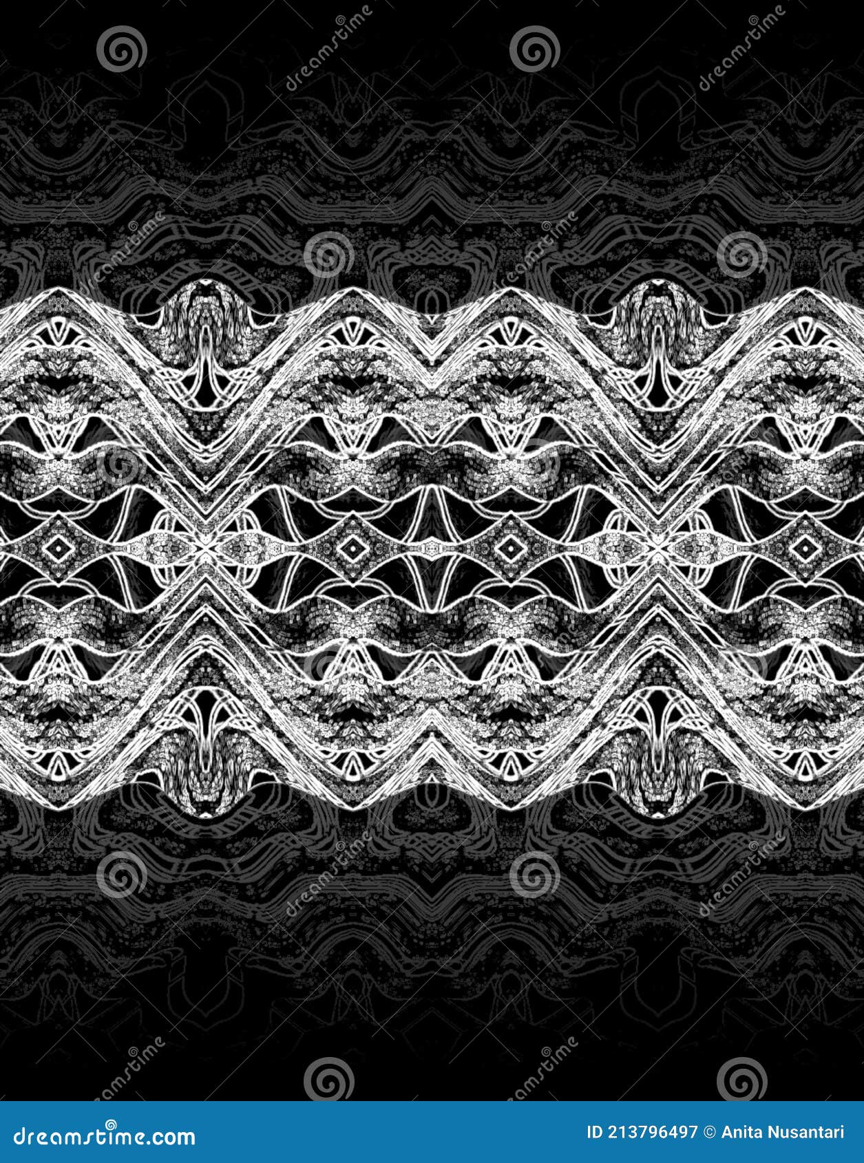 Cool Batik Styled Abstract Background and Pattern Stock Illustration ...