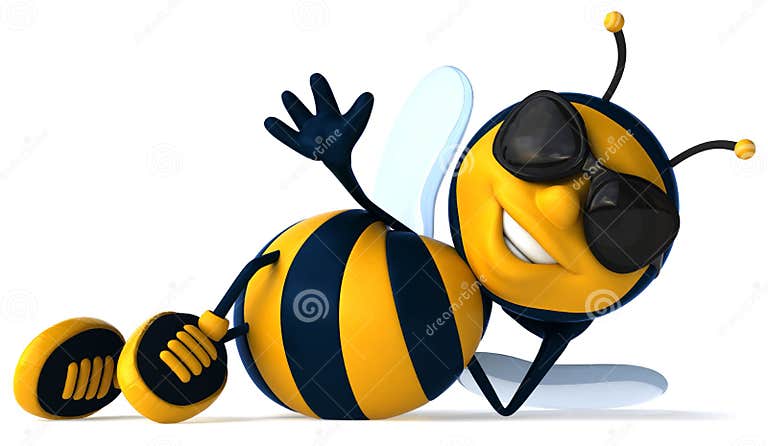 Cool bee stock illustration. Illustration of bumble, stinger - 16536572