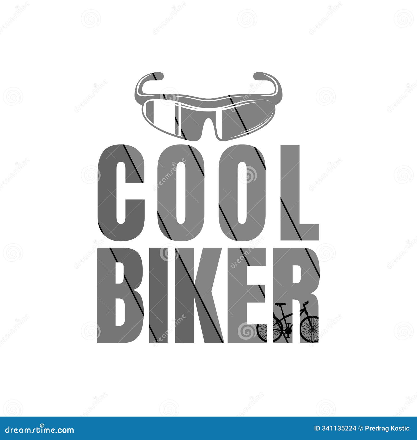 Cool biker logo stock illustration. Illustration of poster - 341135224