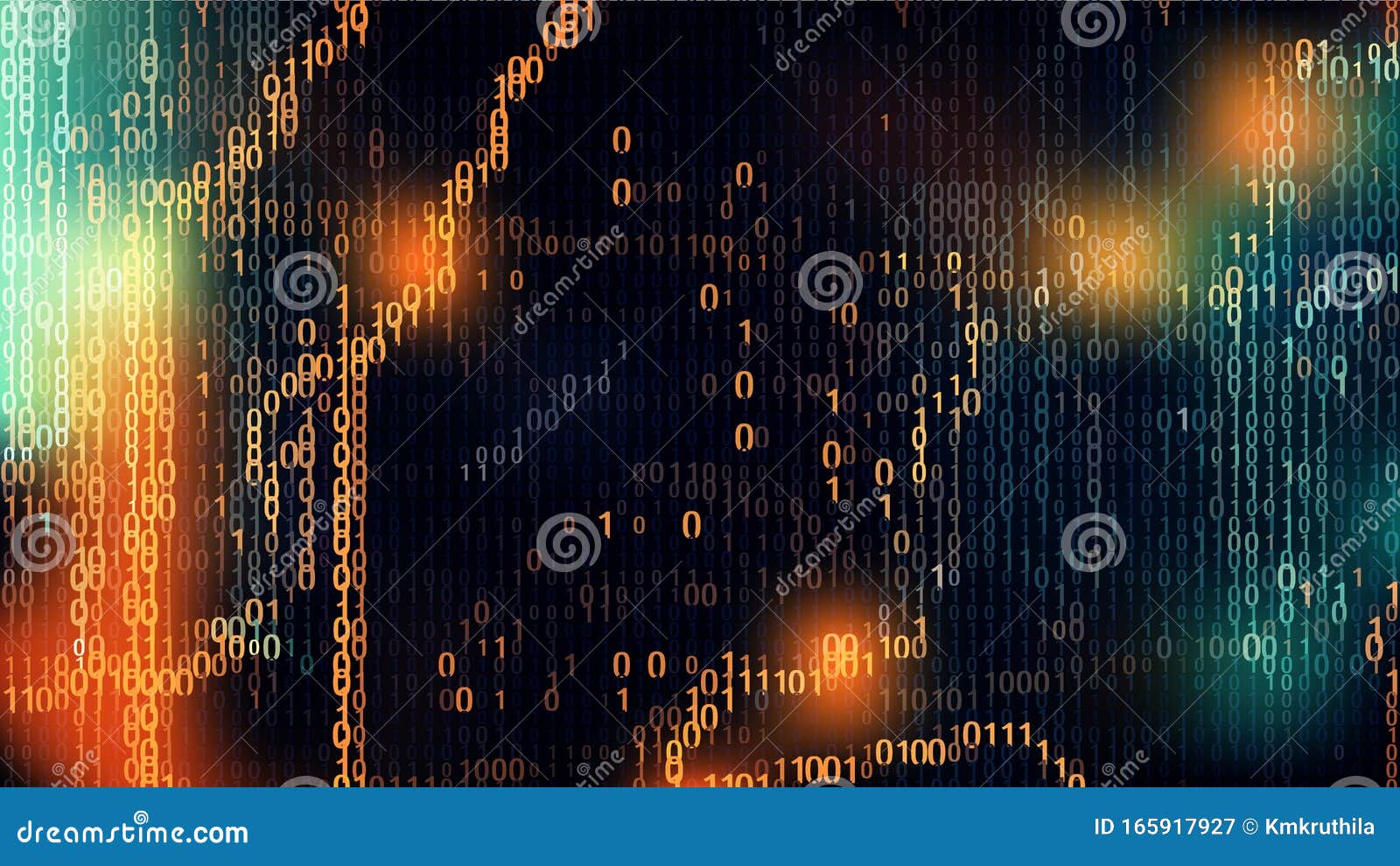 Cool Binary Background Vector Art Stock Vector - Illustration of ...
