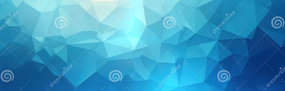 Cool Blue Geometric Pattern with Triangular Shards. Blurry Edges Create ...