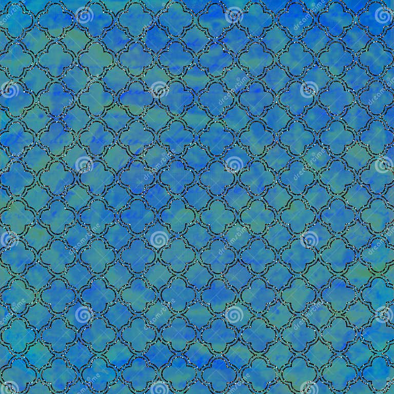 Cool Blue and Green Trellis Background Stock Image - Image of green ...
