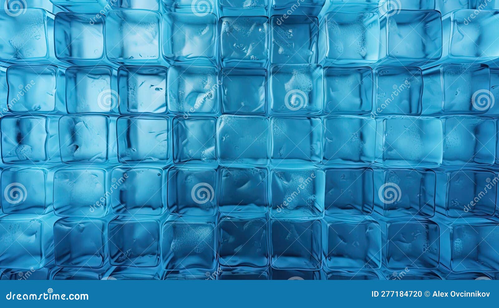 Cool Blue Ice Cube Wall Background for Posters and Web Design. Stock ...