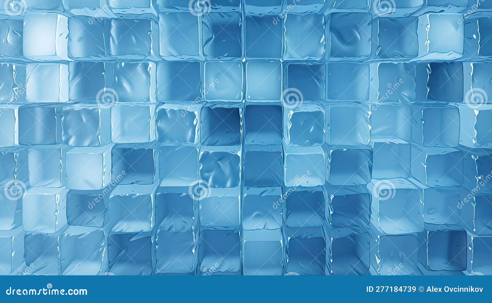 Cool Blue Ice Cube Wall Background for Posters and Web. Stock ...