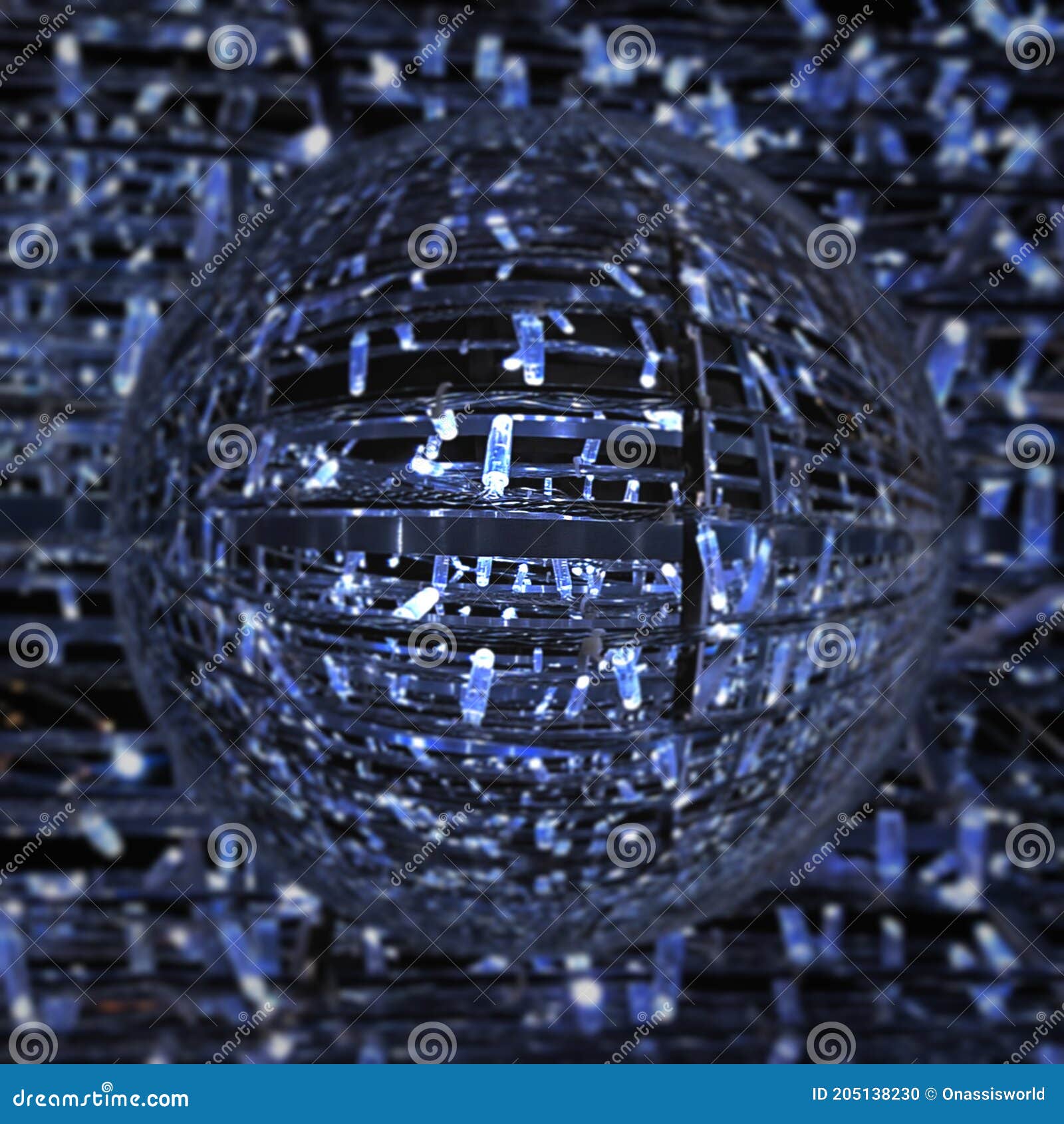 Cool Blue Lights Shades Abstract Background Stock Photo - Image of ...