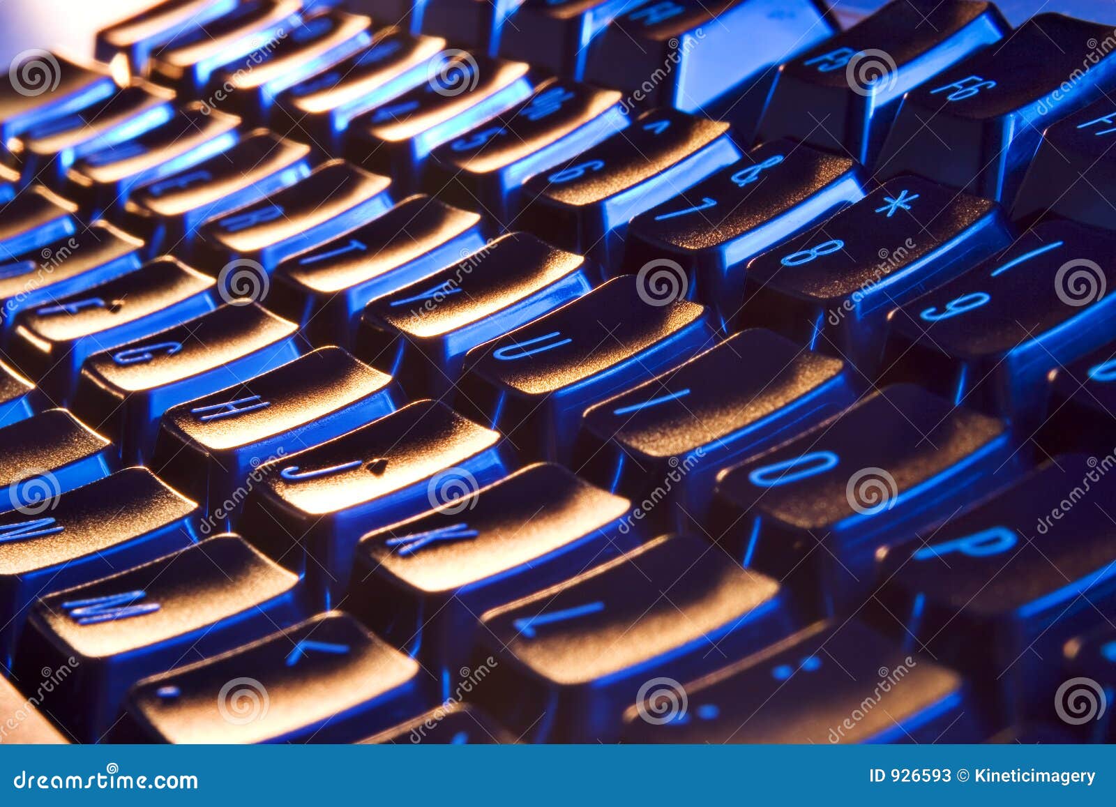 Cool, Blue and Orange Keyboard Stock Image - Image of pattern, business ...