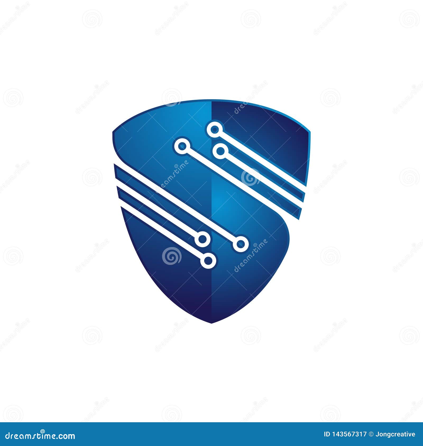 Cool Blue Security Shield S Letter Logo Illustration Stock Vector ...
