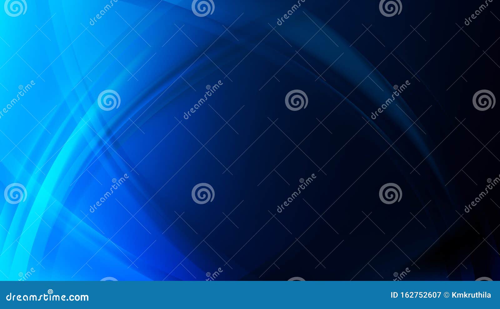 Cool Blue Waves Curved Lines Background Illustration Stock Vector ...