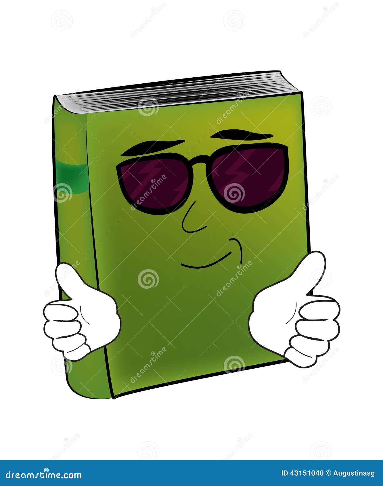 Cool book cartoon stock illustration. Illustration of read - 43151040