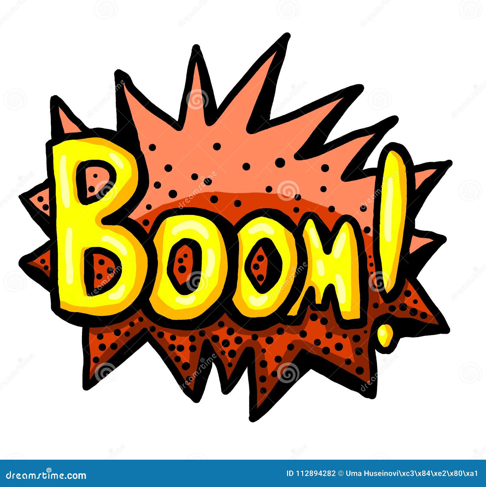 Cool Boom Comic icon stock illustration. Illustration of explode ...
