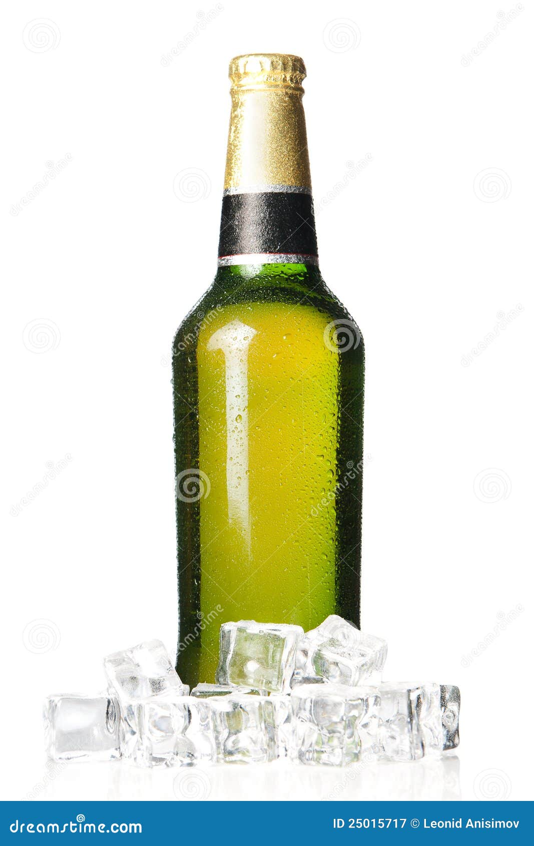 Cool bottle of beer stock image. Image of isolated, frozen - 25015717
