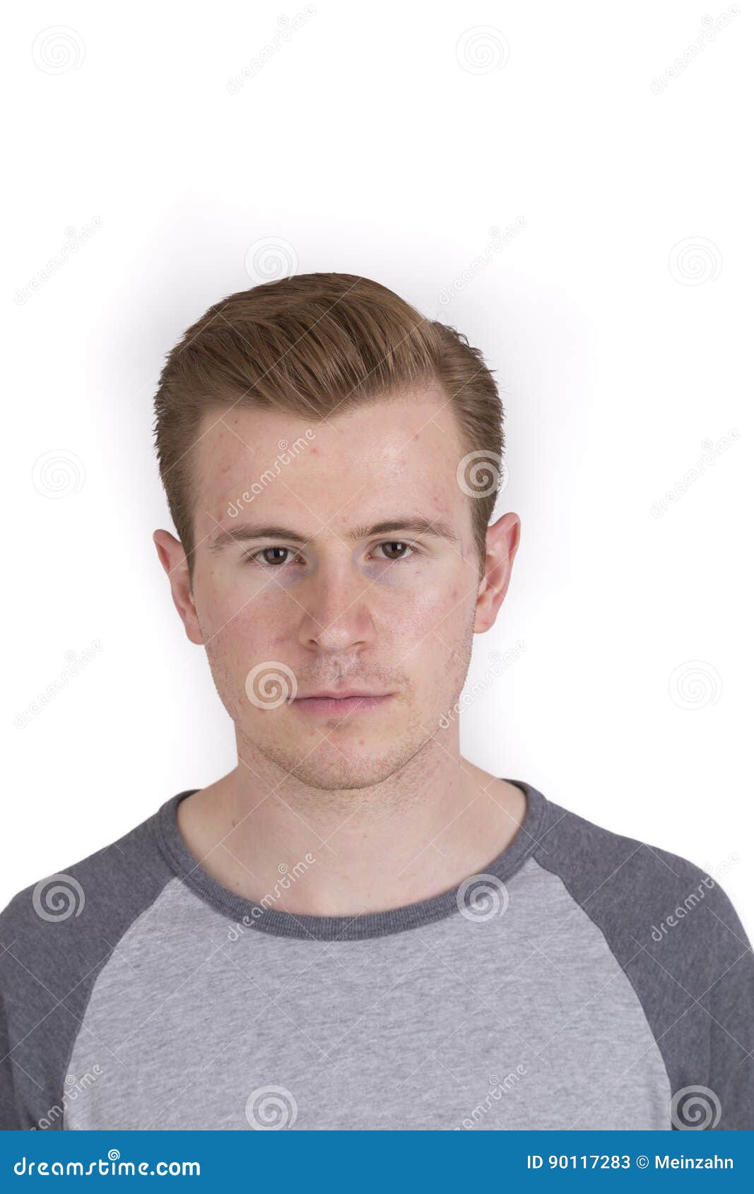 Cool Boy with Cool Facial Expression Poses in Studio Stock Image ...