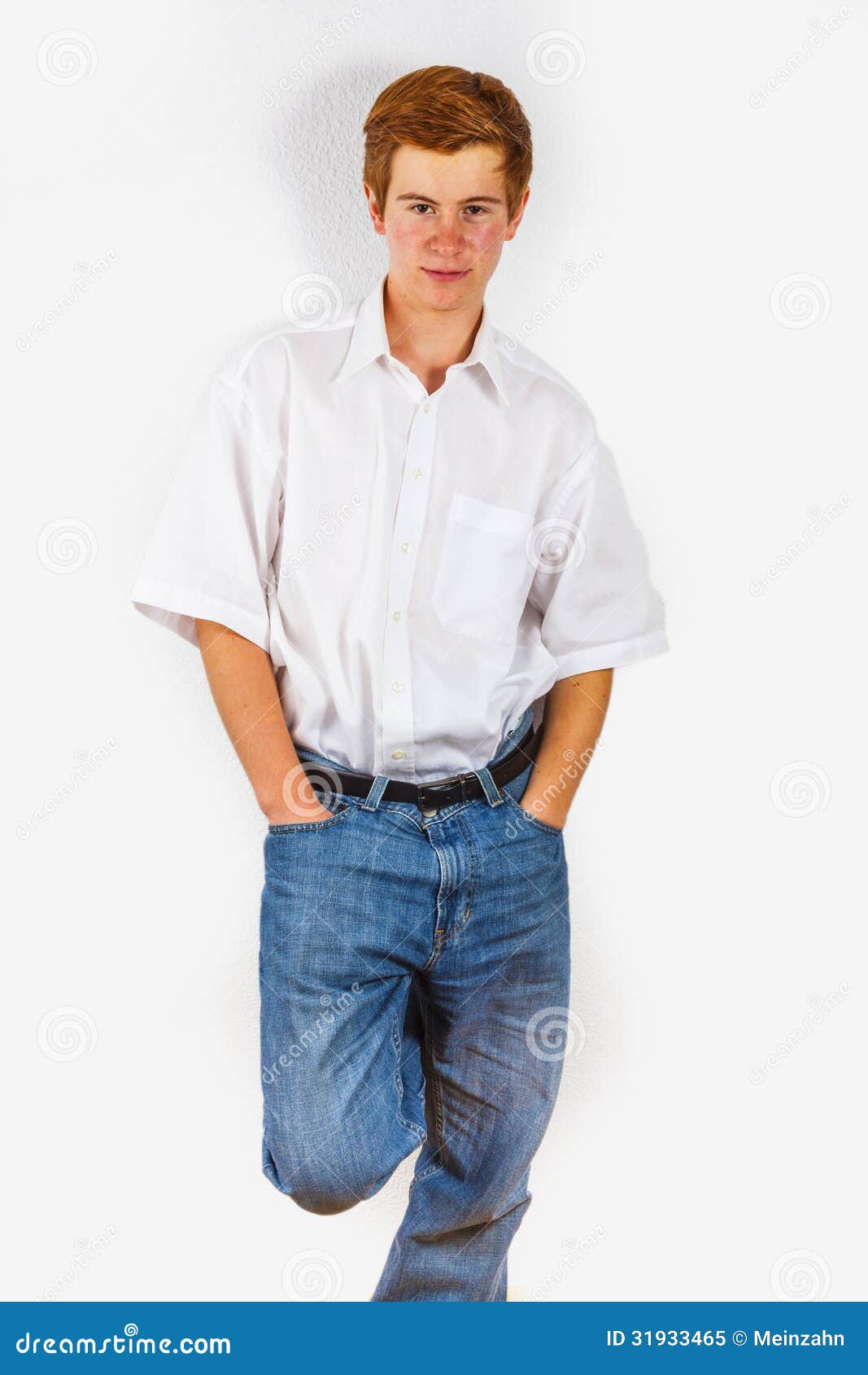 Cool boy posing at a wall stock image. Image of relaxed - 31933465