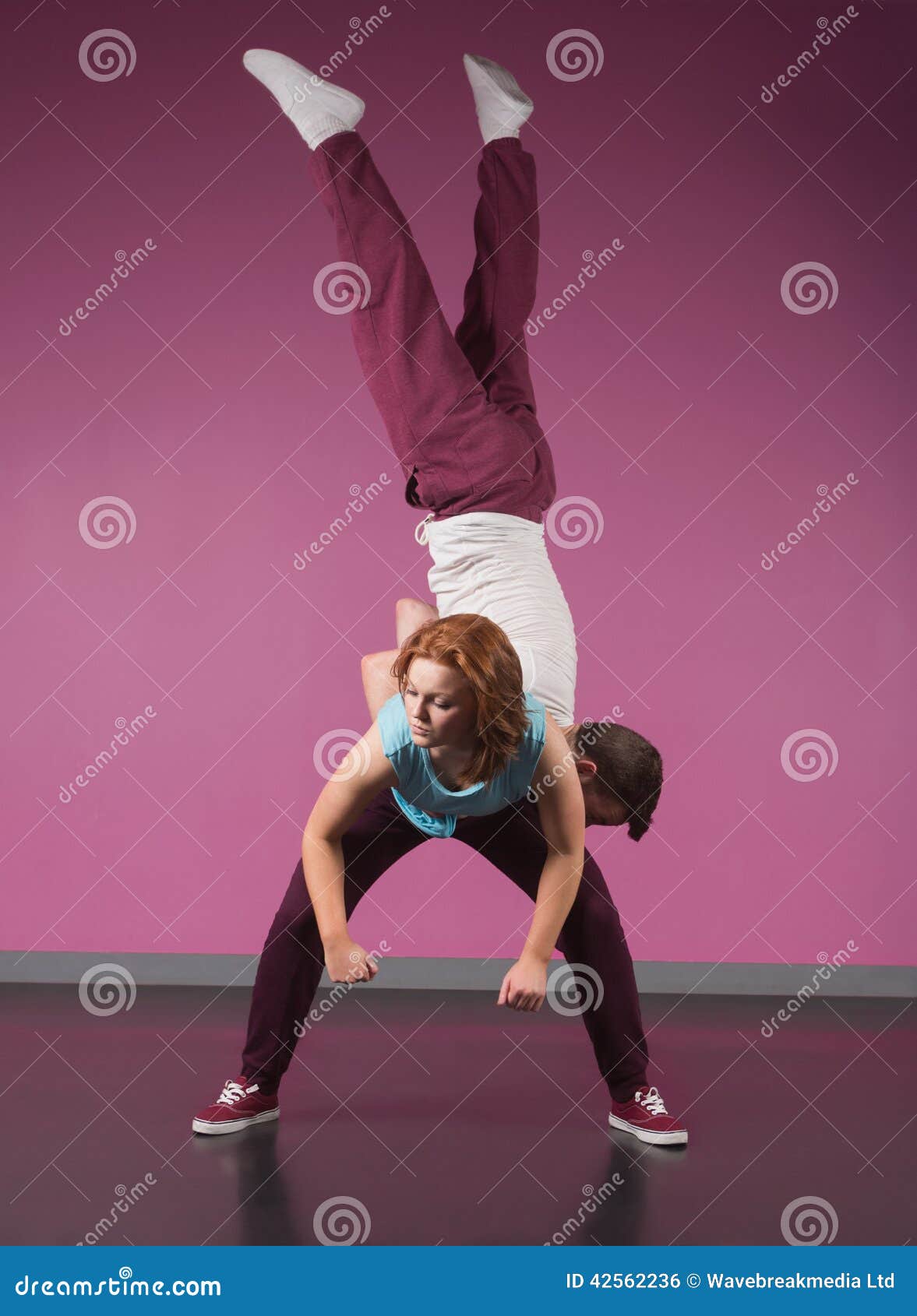 Cool Break Dancing Couple Dancing Together Stock Photo - Image of view ...