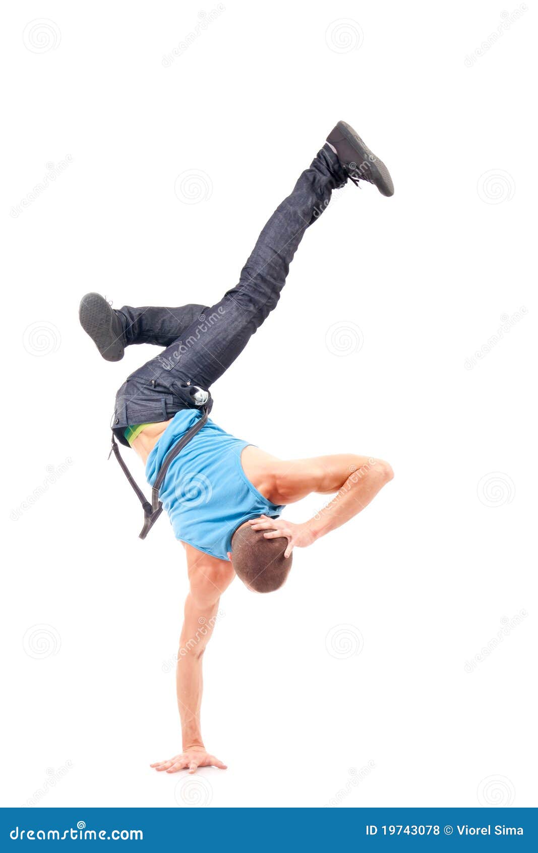 Cool Breakdance Style Dancer Posing Stock Photo - Image of dance, sport ...