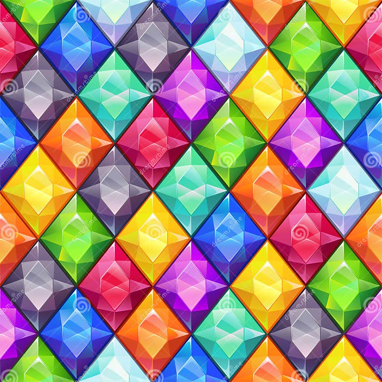 Cool Bright Colorful Seamless Pattern Stock Vector - Illustration of ...