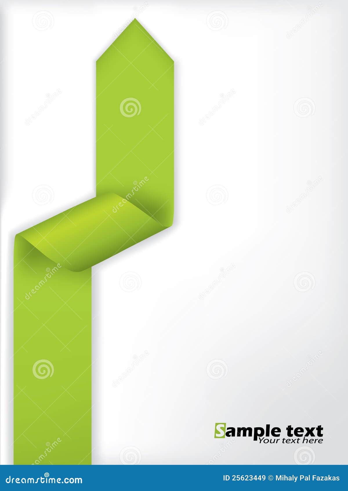 Cool Brochure Design with Arrow Ribbon Stock Vector - Illustration of ...