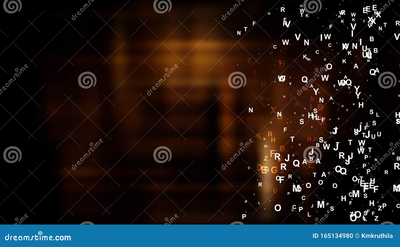 Cool Brown Scattered Letters Background Stock Vector - Illustration of ...