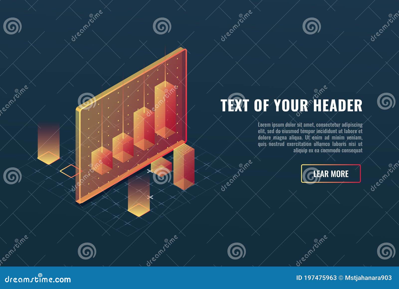 Cool Business Analytics Concept, Data Visualization, 3d Infographics ...