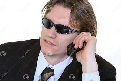 Cool Business Man stock photo. Image of communication, white - 120184