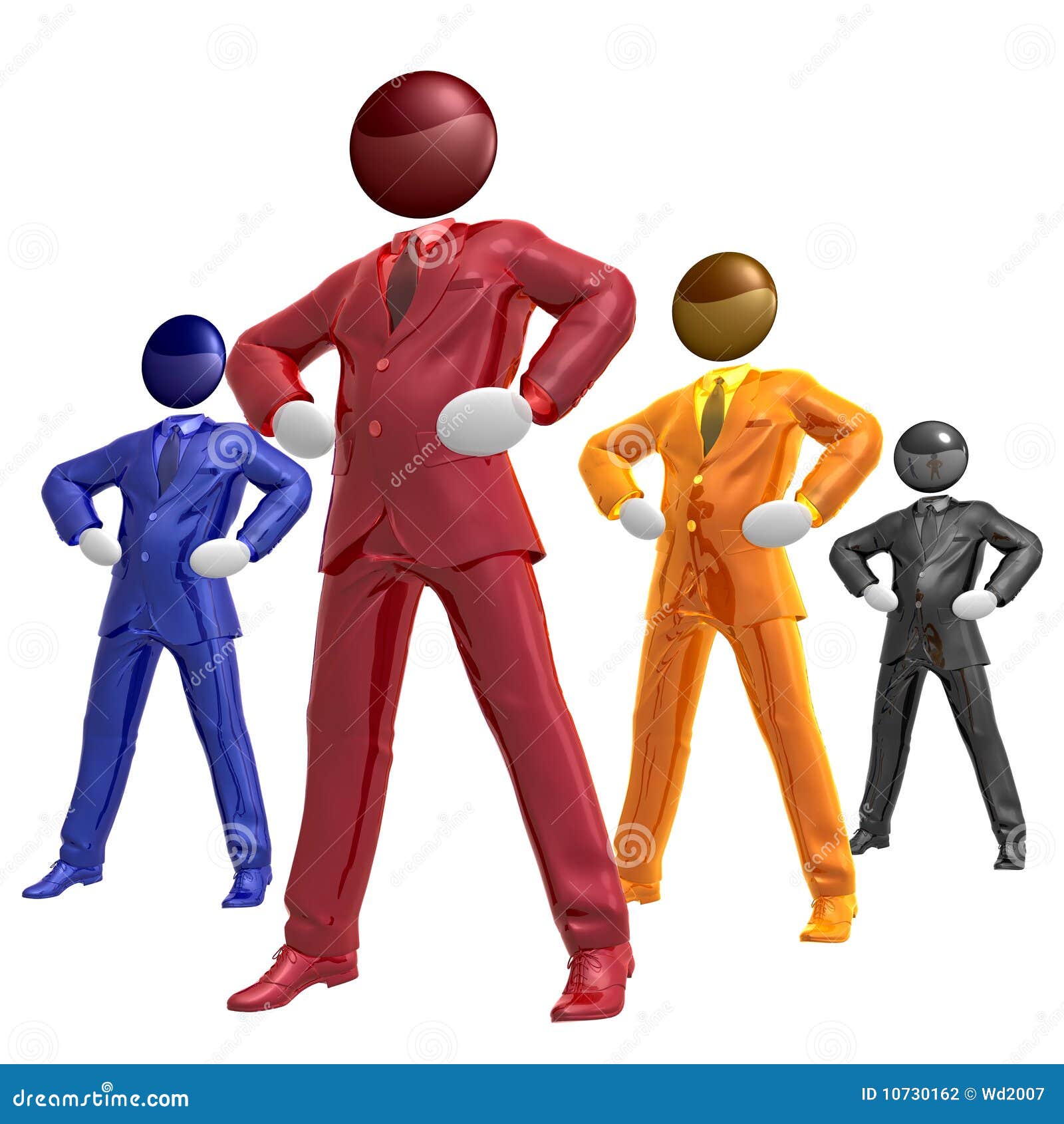 Cool businessman team work stock illustration. Illustration of group ...