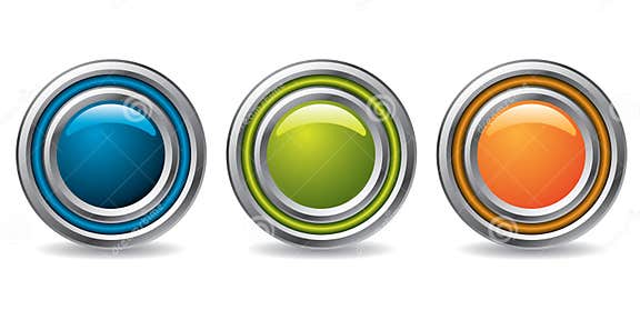 Cool buttons for the web stock vector. Illustration of color - 13027632