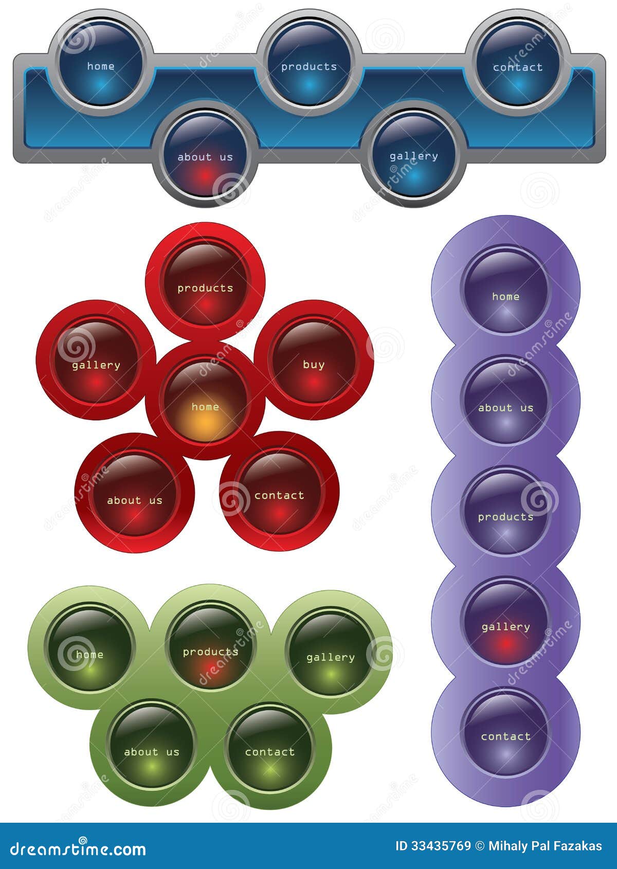 Cool buttons for the web stock vector. Illustration of abstract - 33435769