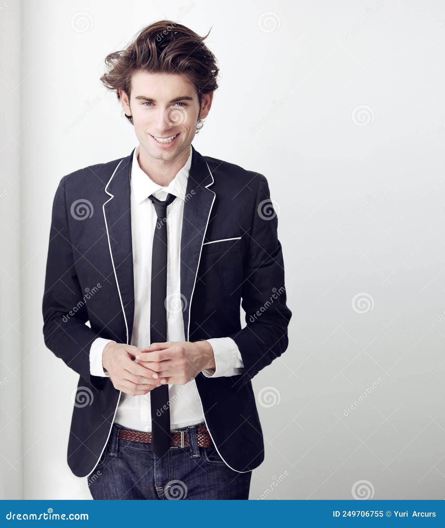 Cool, Calm and Collected. a Young Man Looking Cool and Calm. Stock ...