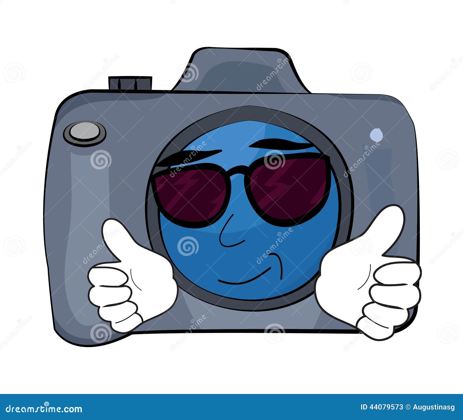 Cool Camera cartoon stock illustration. Illustration of thumbs - 44079573