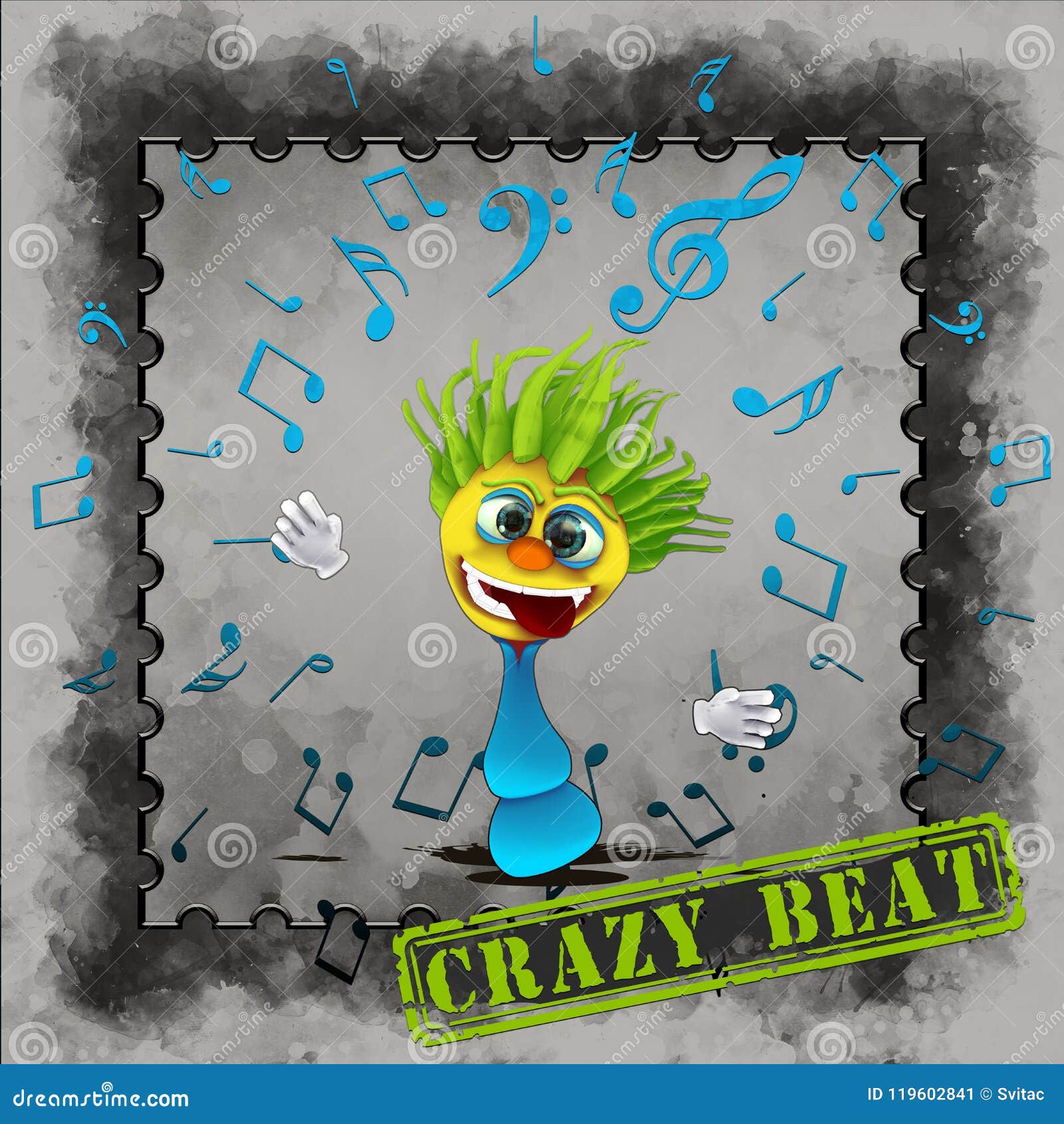 Crazy Notes Cartoon Royalty-Free Illustration | CartoonDealer.com #64851102