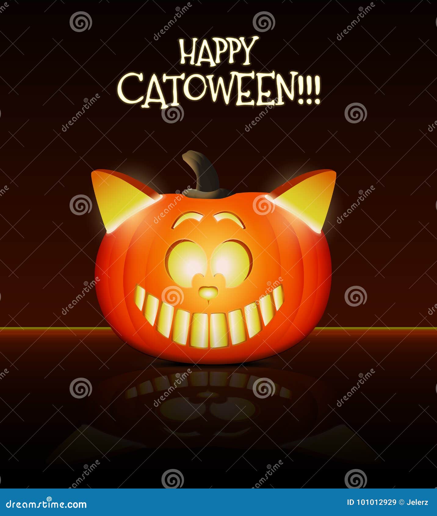 Cool Cat Head Made from Pumpkin. Stock Vector - Illustration of element ...