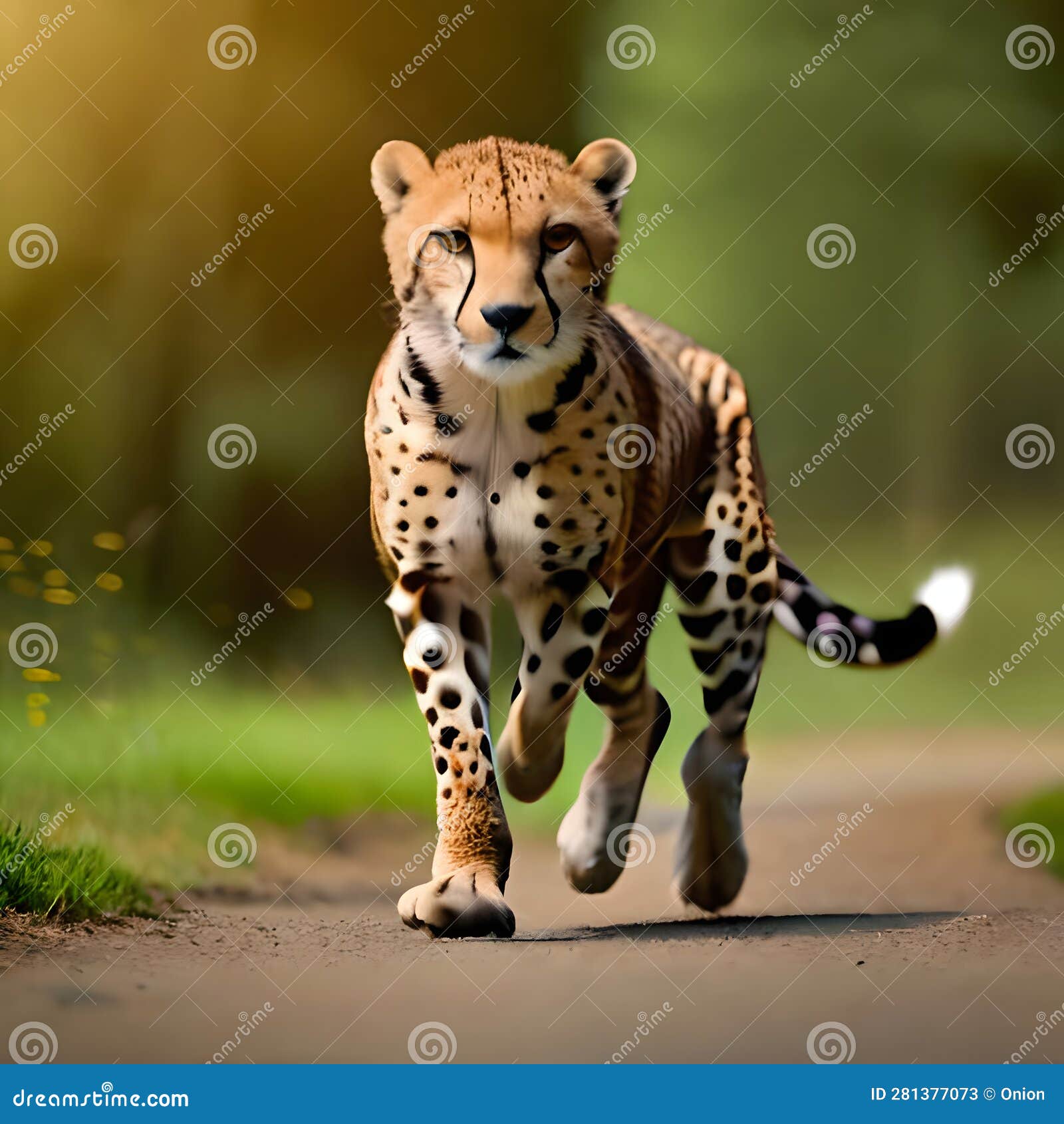 Cool Cheetah - Ai Generated Image Stock Illustration - Illustration of ...