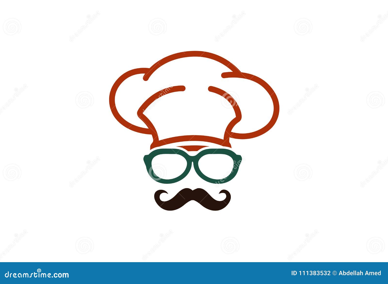 Cool Chef Logo Design Illustration Stock Vector - Illustration of ...