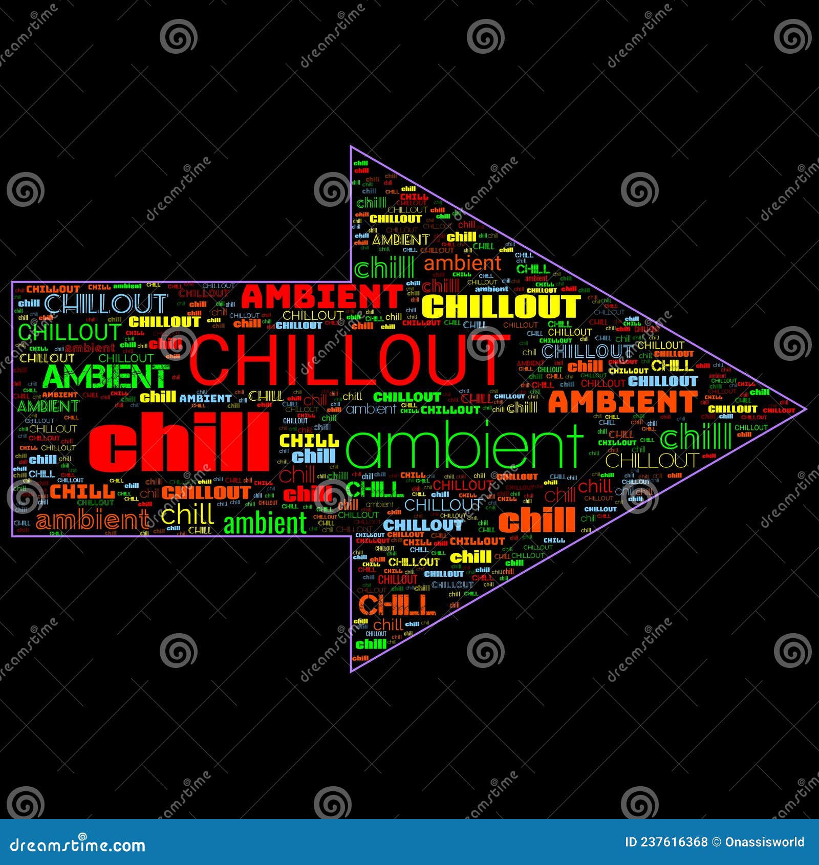 Cool Chillout Chill Music Creative Background Stock Illustration ...