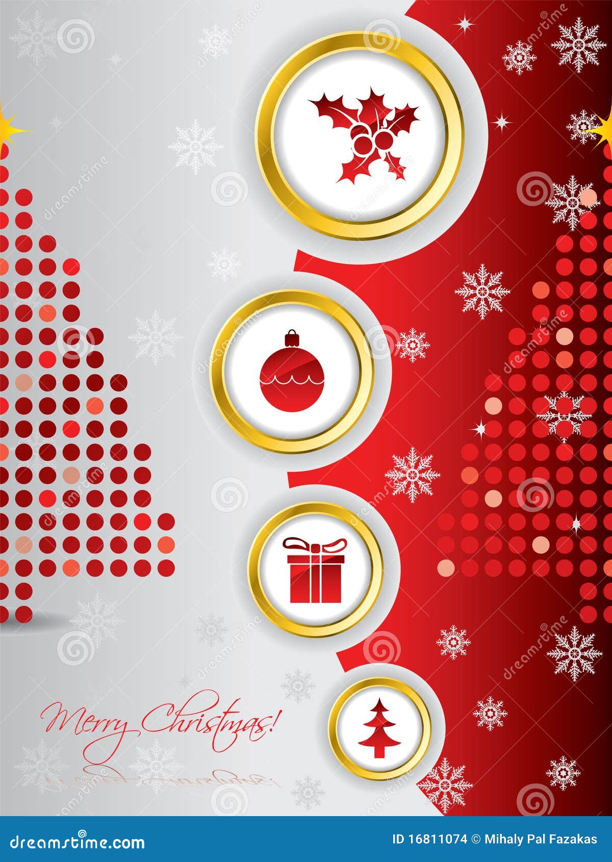 Cool christmas card design stock vector. Illustration of glitter - 16811074