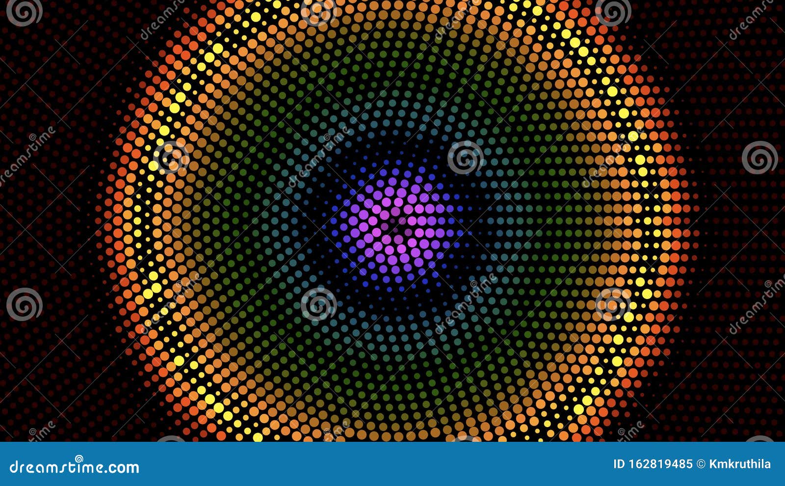 Cool Circular Dotted Background Vector Art Stock Vector - Illustration ...