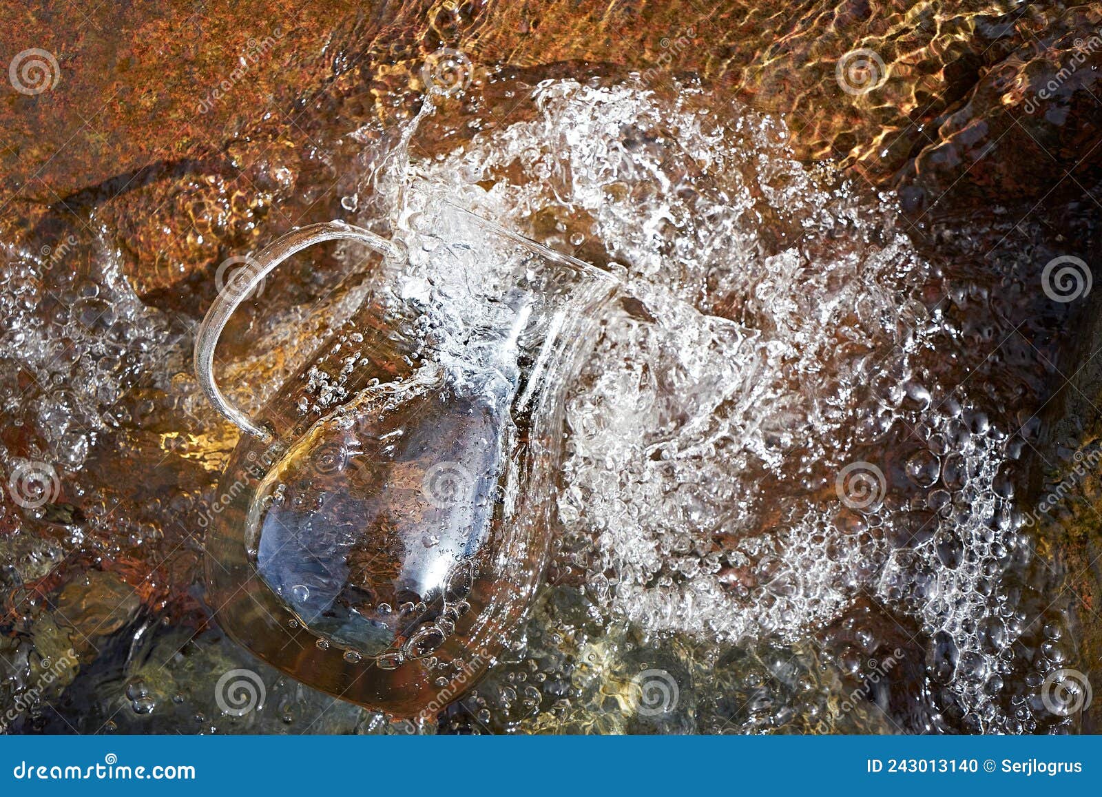 Cool Clear Water of the Mountain River Stock Photo - Image of forest ...