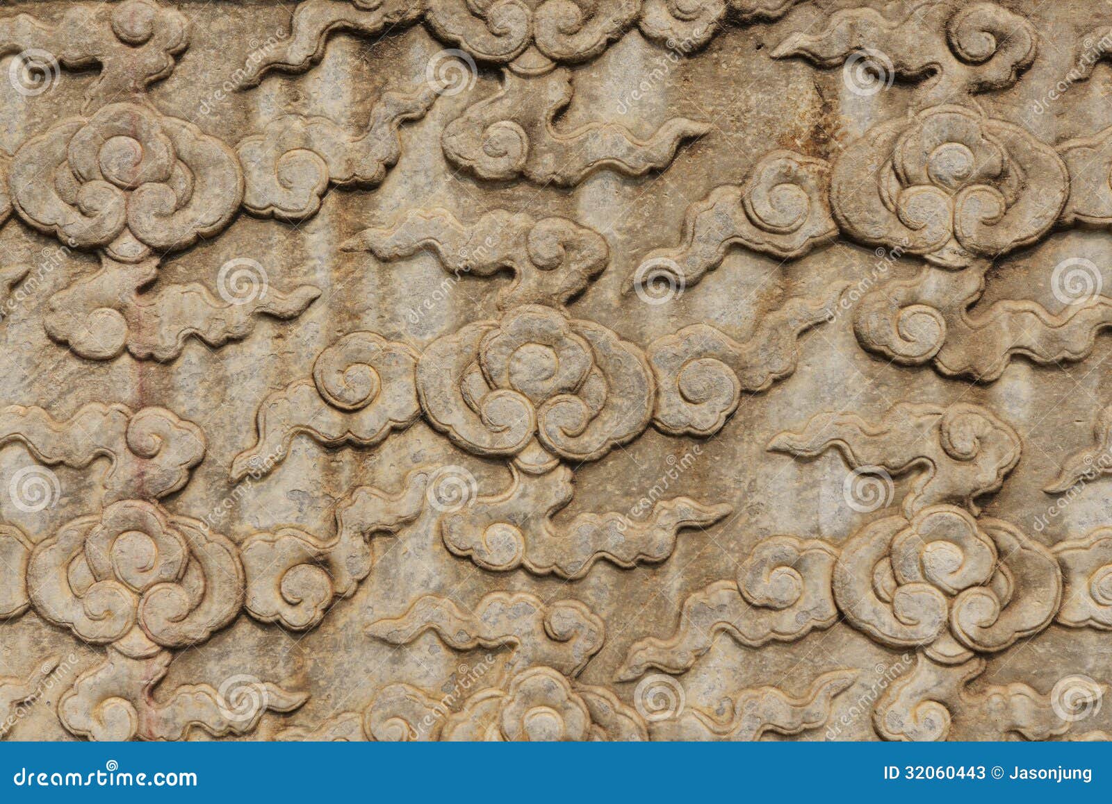 Cool Cloud Pattern Sculpture Stock Image - Image of ancient, statue ...