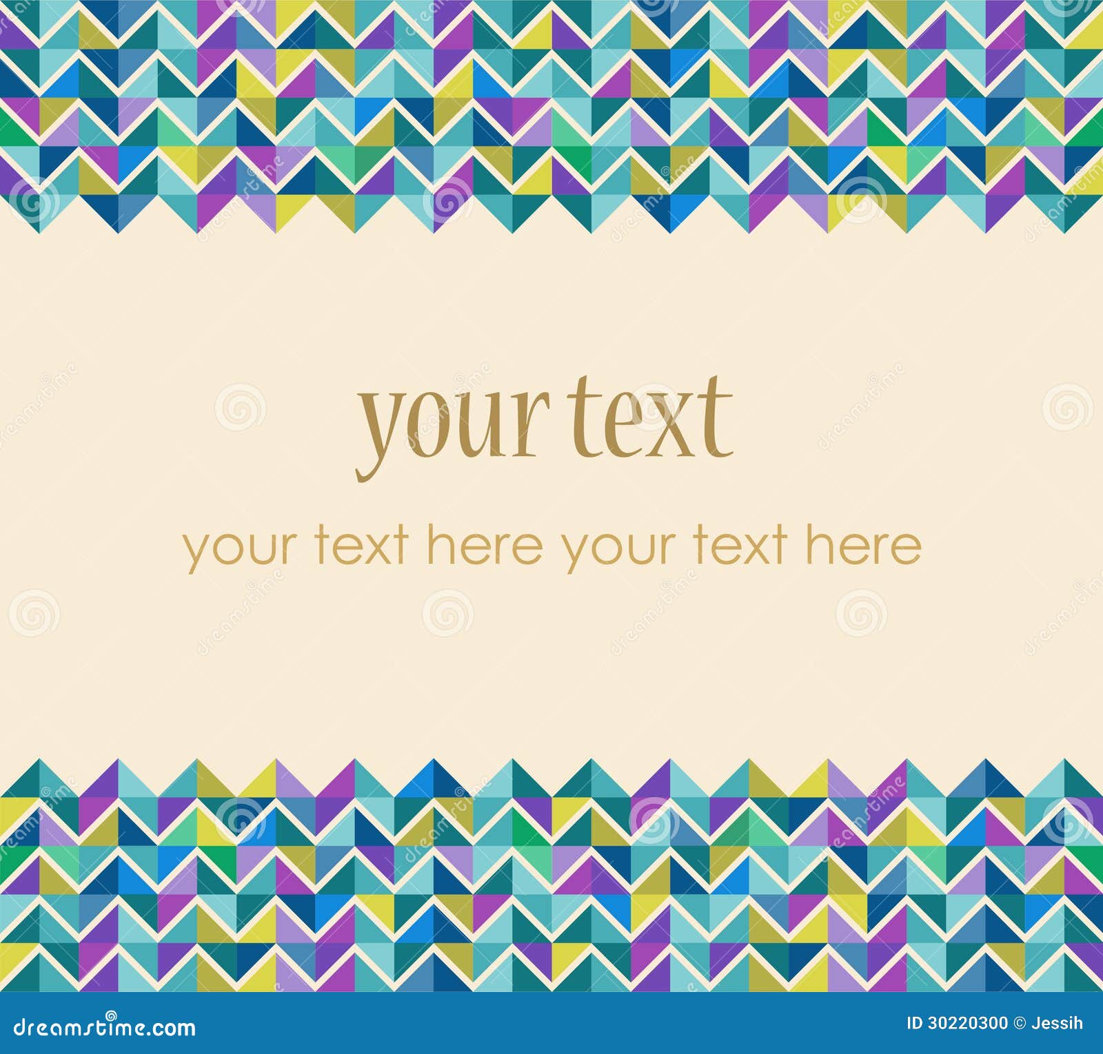 Cool Colored Triangles Background Vintage Stock Illustration ...