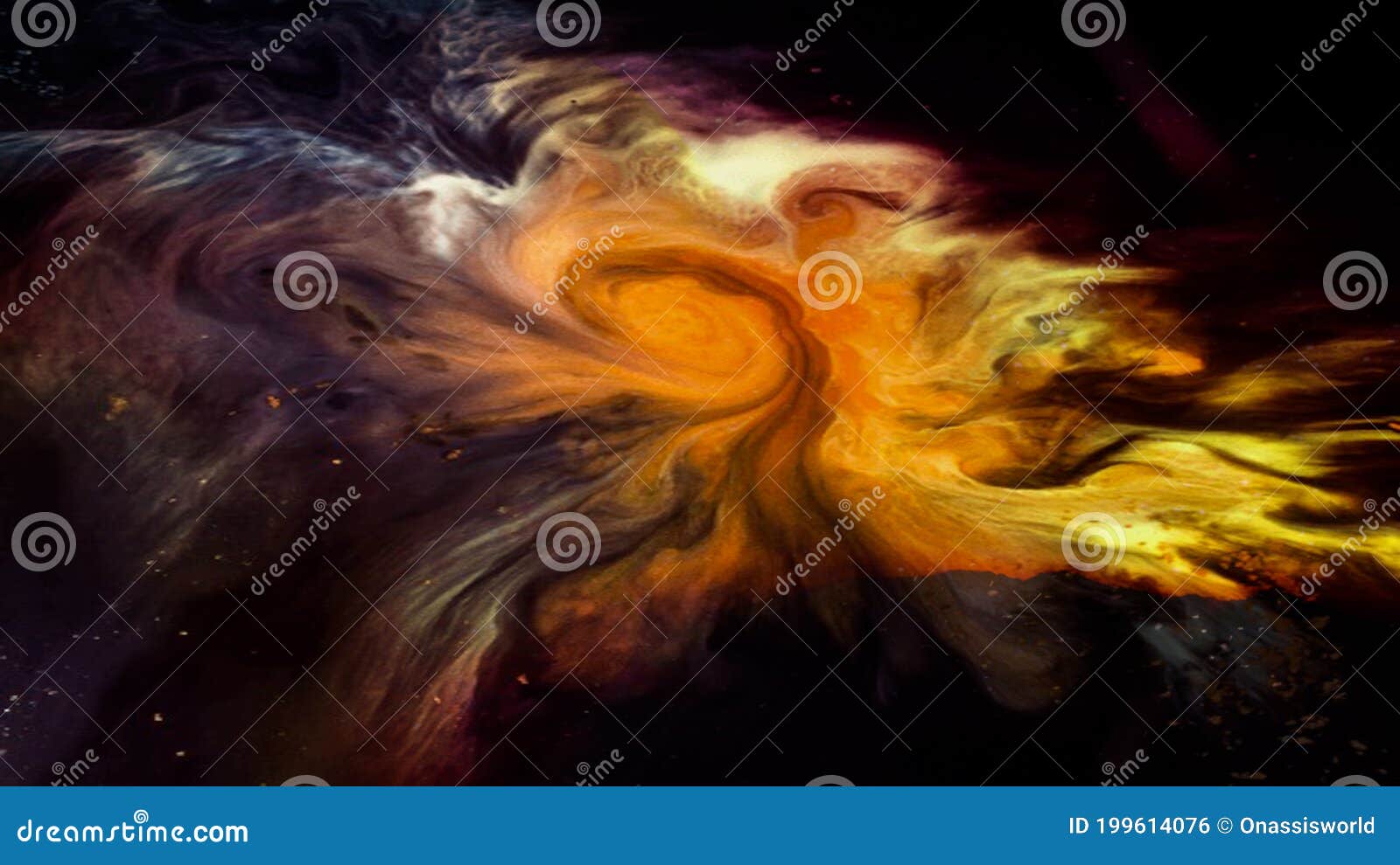 Cool Colors Space Nebula Abstract Background Stock Illustration ...
