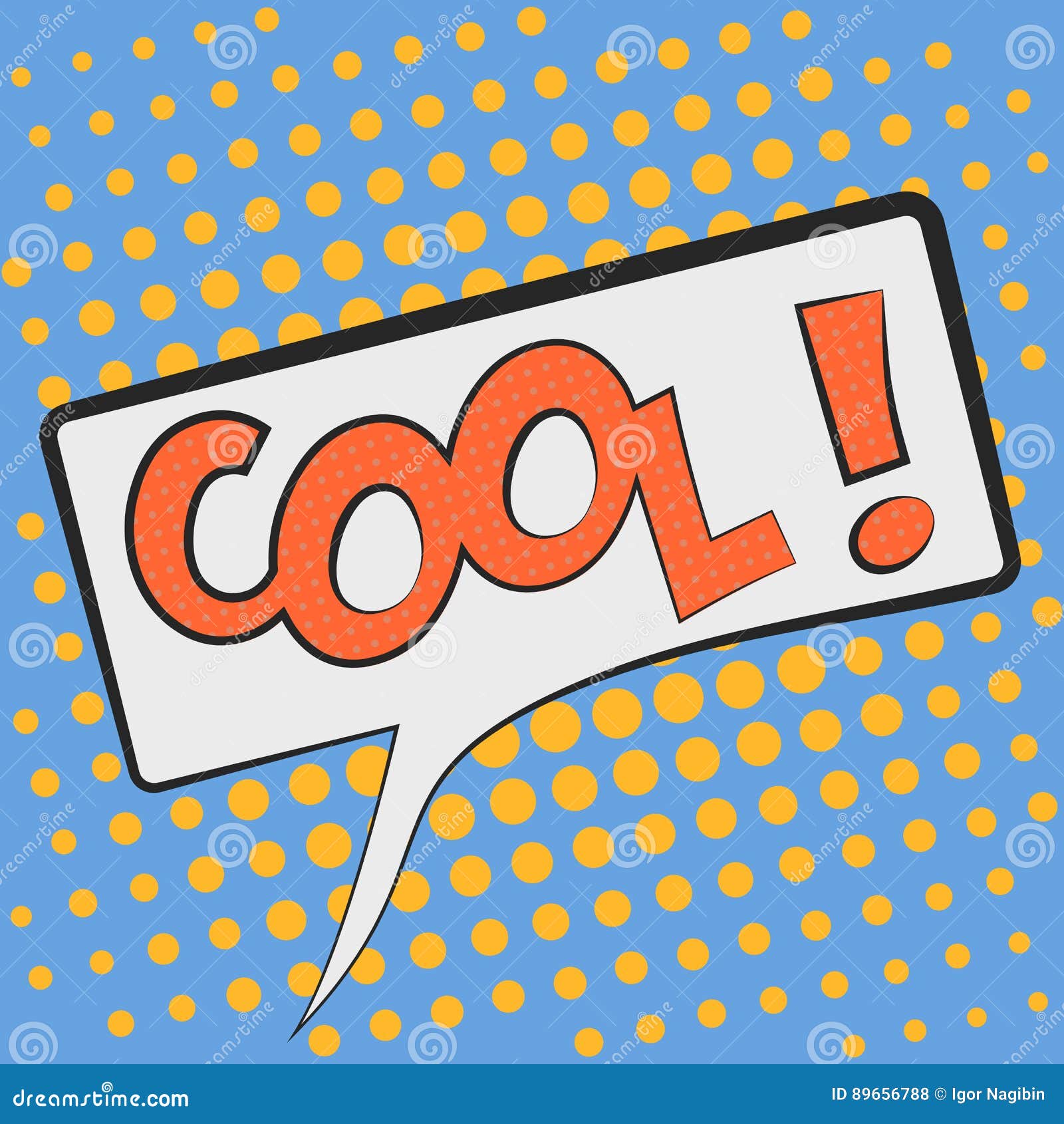 Cool Comic Book Bubble Text Stock Vector - Illustration of poof, burst ...