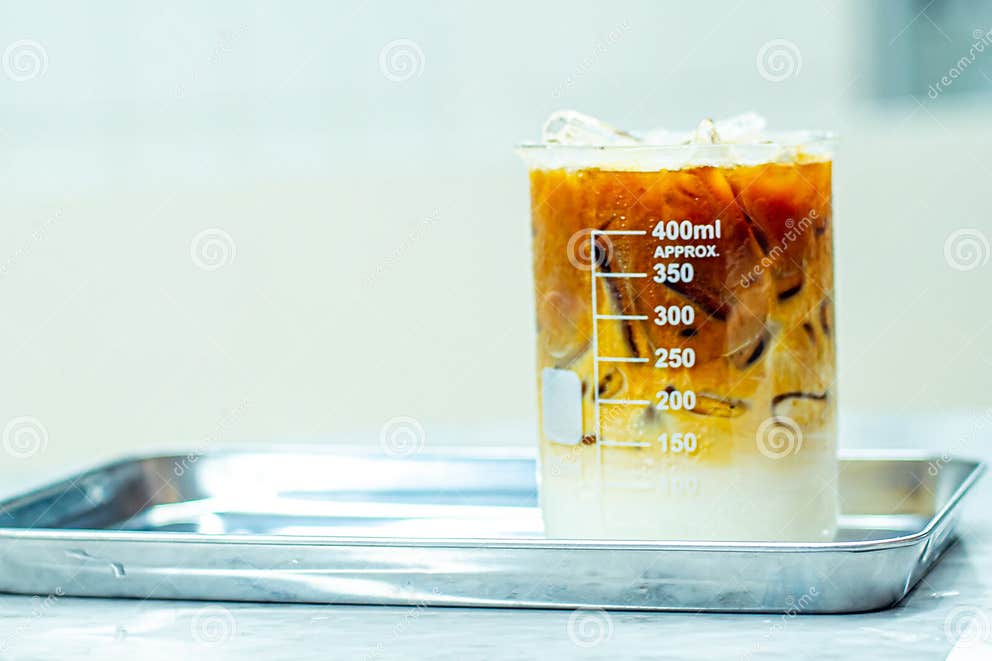 Cool Concoctions: Exploring the World of Iced Coffee in a Glass Beaker ...
